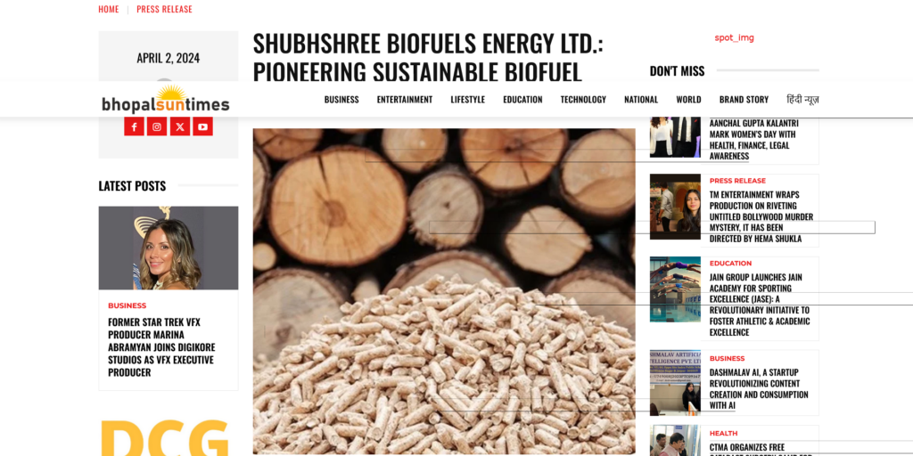 Newsroom – ShubhShree Biofuels
